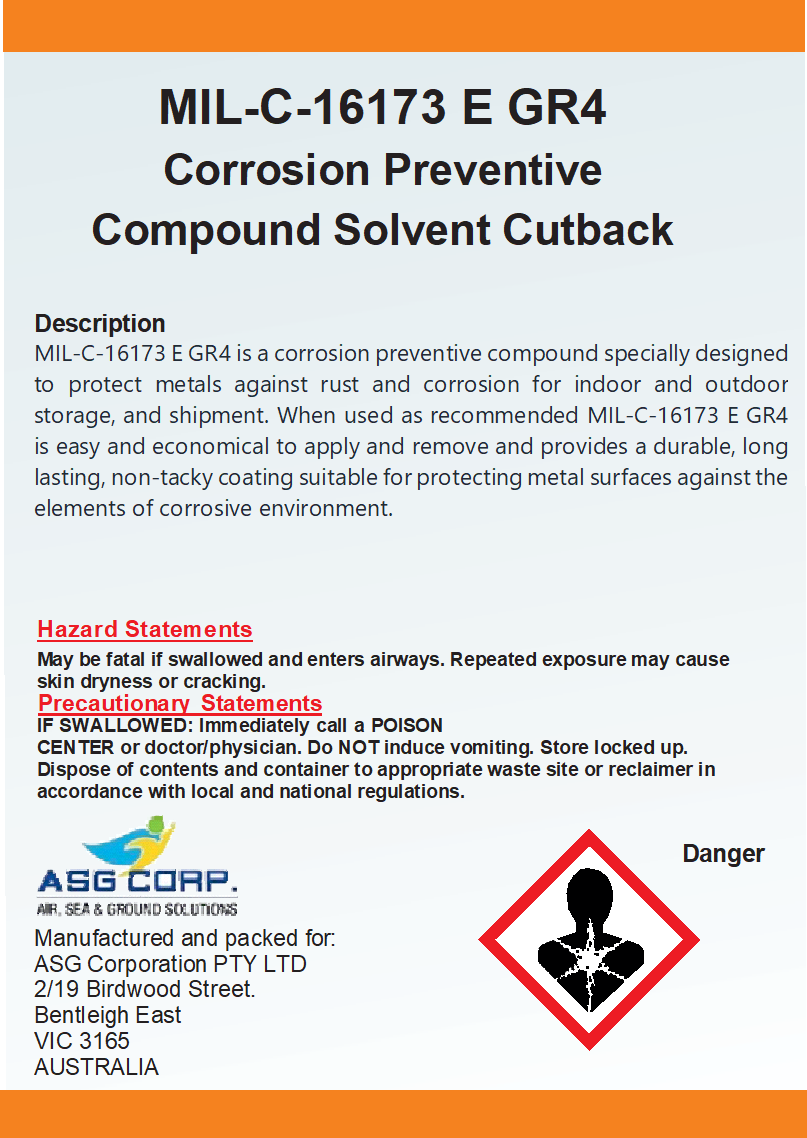 MIL-C-16173 E GR4 Corrosion Preventive Compound Solvent Cutback (1 Gal